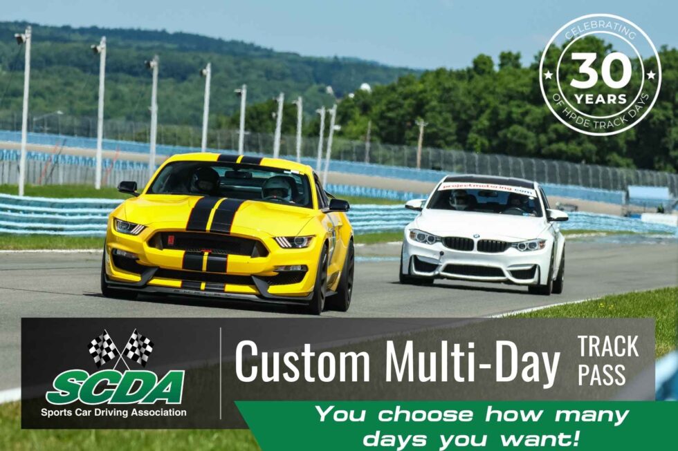 SCDA SCDA Multi Day Custom Track Pass